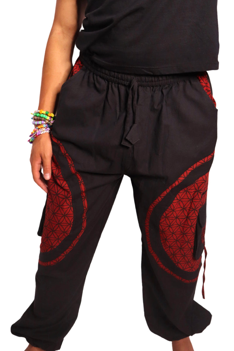 Flow Pants - Red Flower of Life – Rave Circus