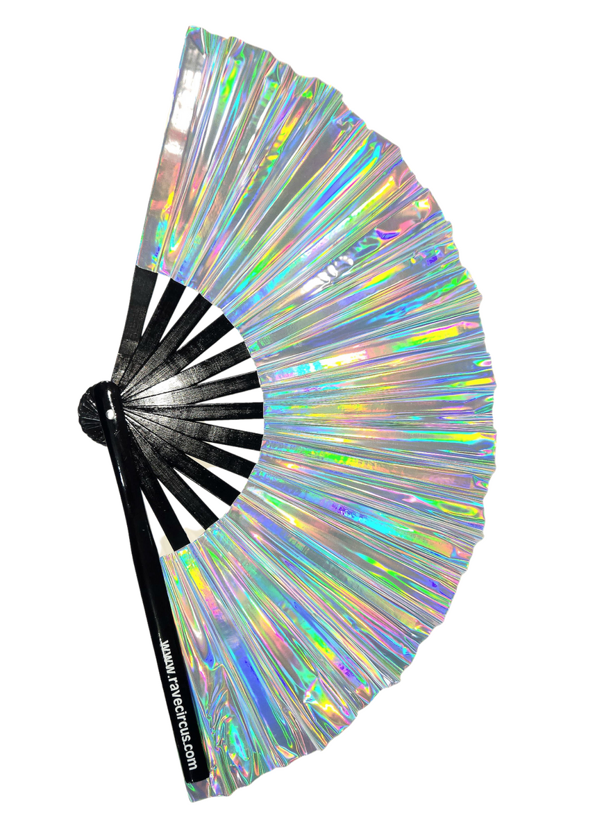 Clack Fan - Holographic Silver – Rave Circus