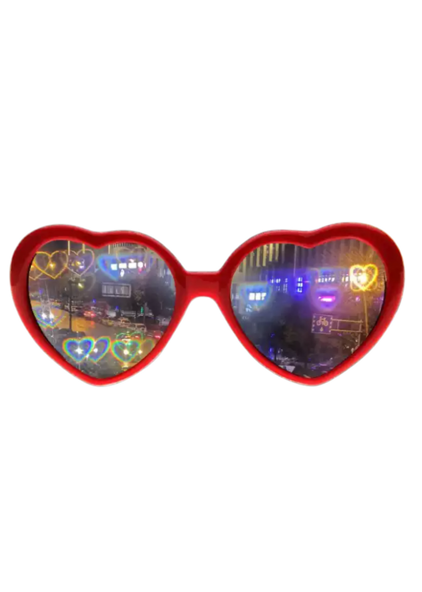 Heart in Heart Diffraction Glasses – Rave Circus